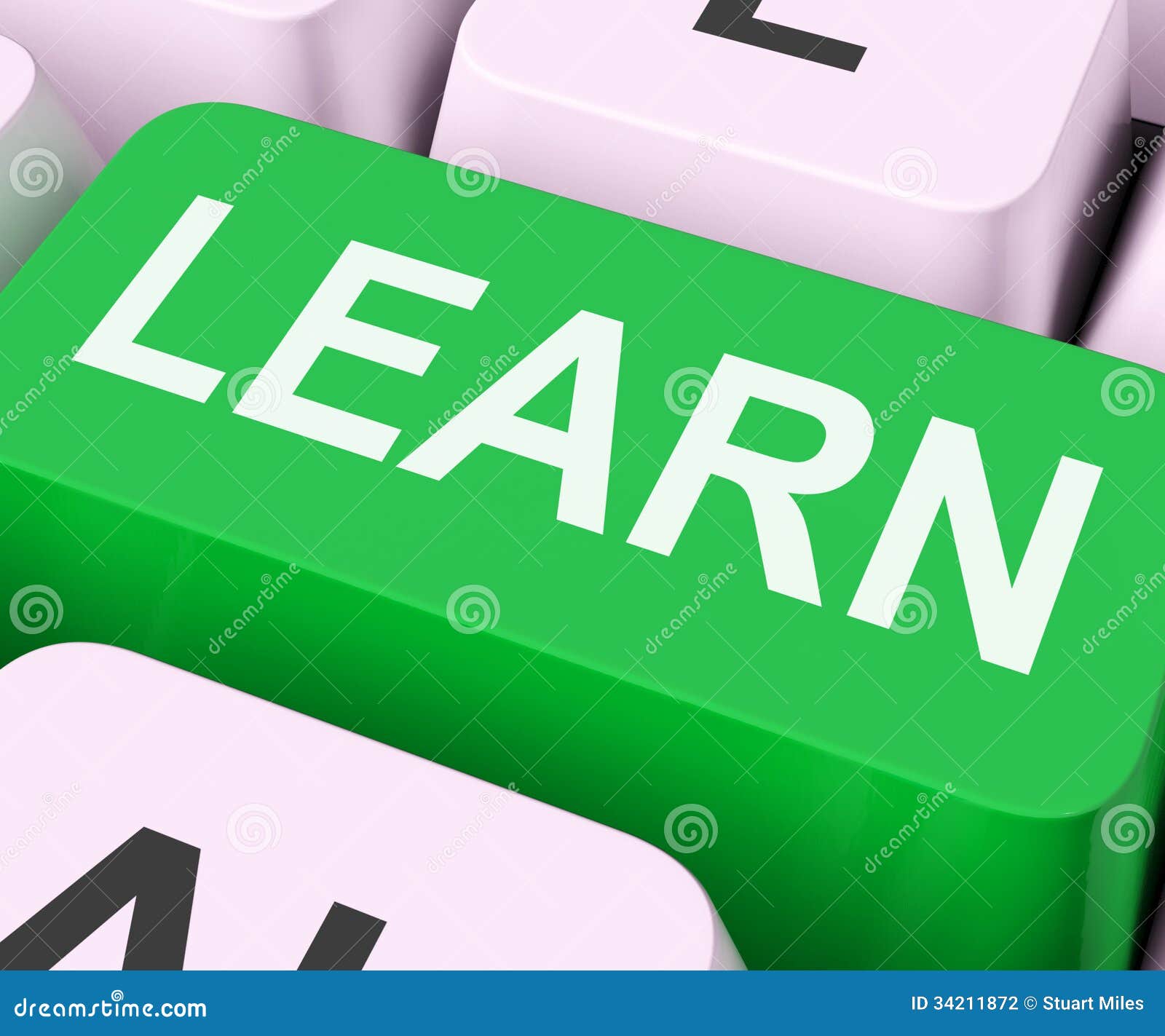 Learn Key Shows Online Learning or Studying Stock Illustration ...