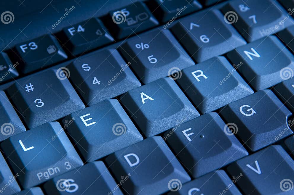 Learn keys stock photo. Image of online, computer, distance - 6615660