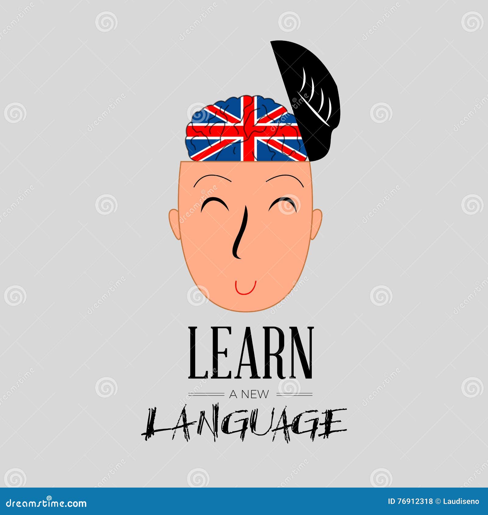 Learn language stock illustration. Illustration of university - 76912318