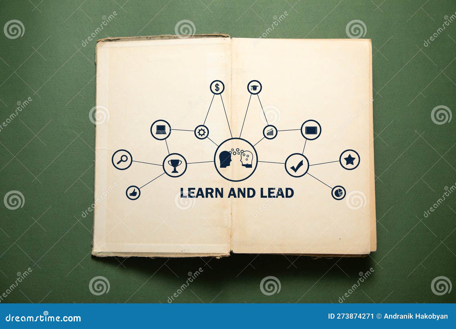 Learn and Lead. Business Concept Stock Image - Image of leadership ...
