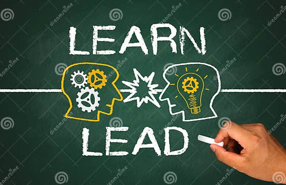 Learn and lead stock image. Image of inspiration, manager - 43832909