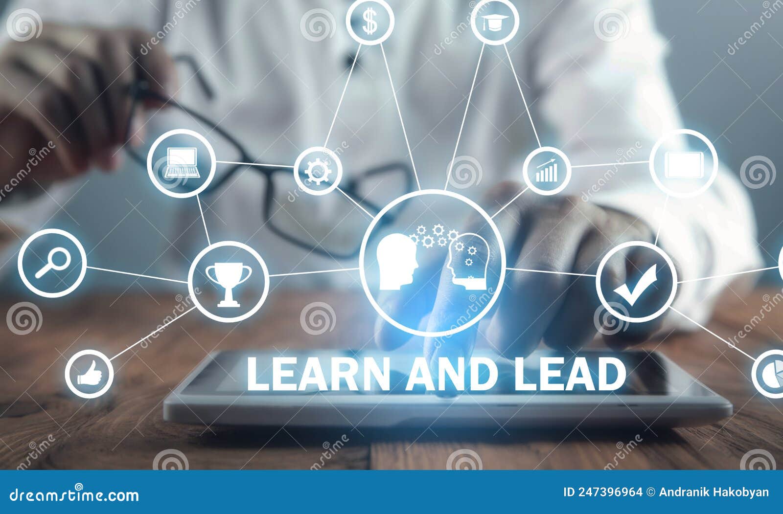 Learn and Lead. Learning stock illustration. Illustration of ...