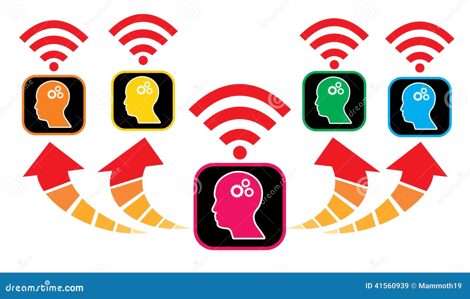 Learn and Lead Teamwork and Leadership As an Education Symbol Stock ...