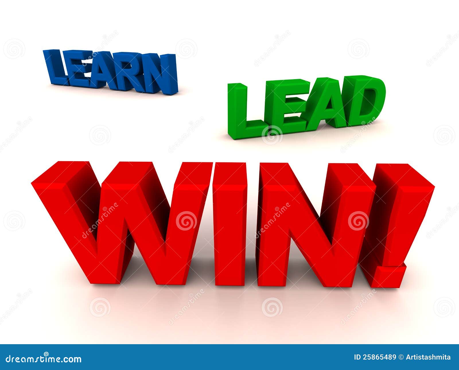 Learn lead win stock illustration. Illustration of winner - 25865489