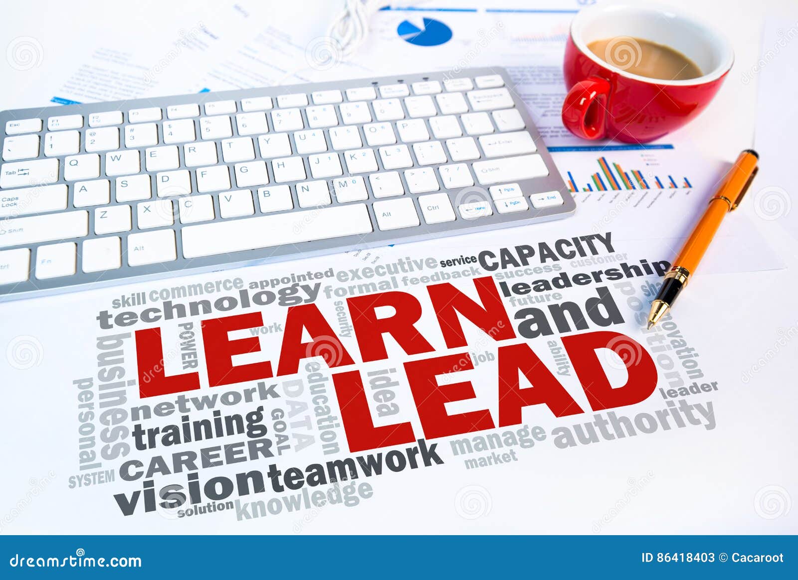 Learn and lead word cloud stock image. Image of service - 86418403