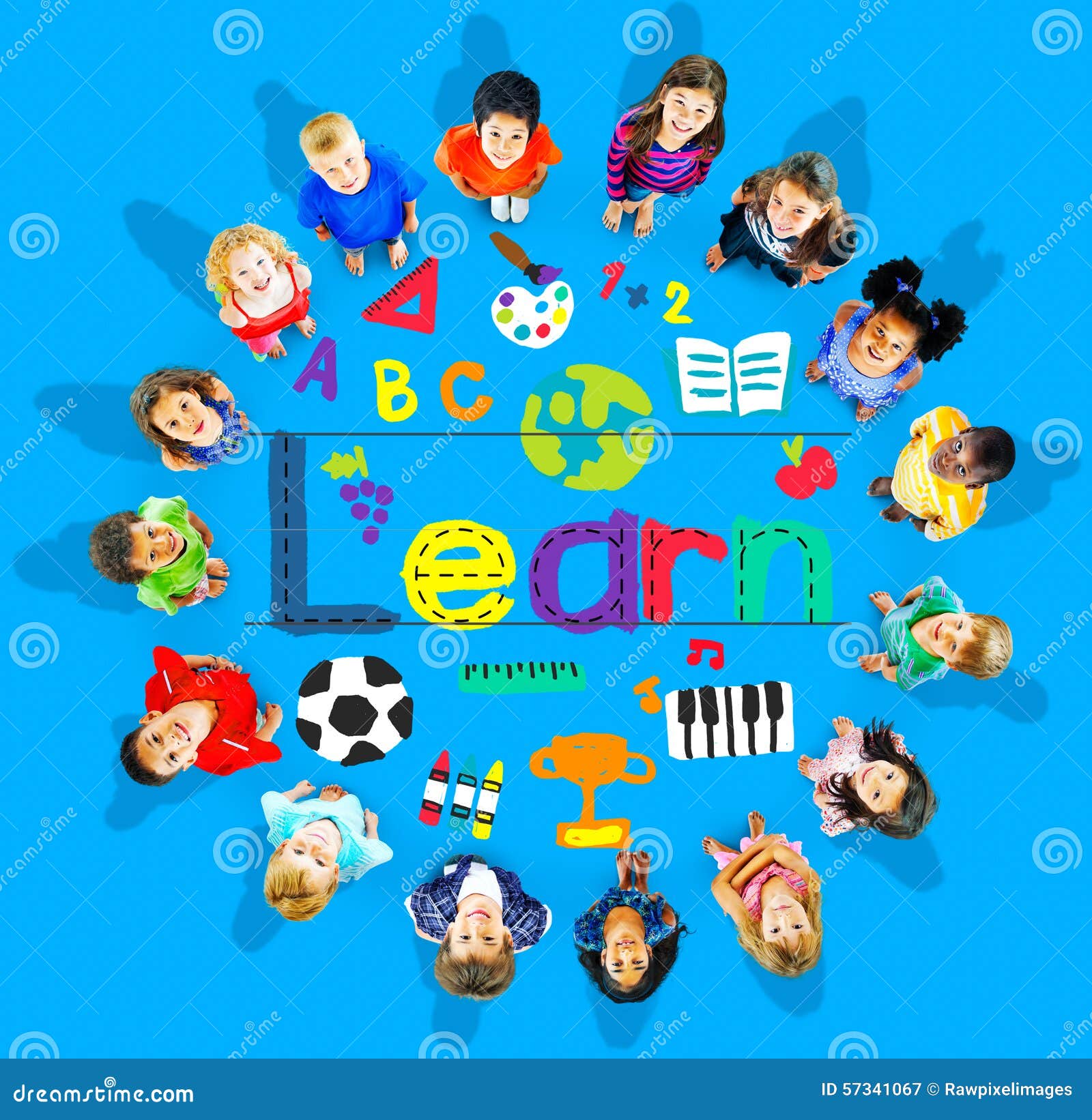 Learn Learning Study Knowledge School Child Concept Stock Illustration ...