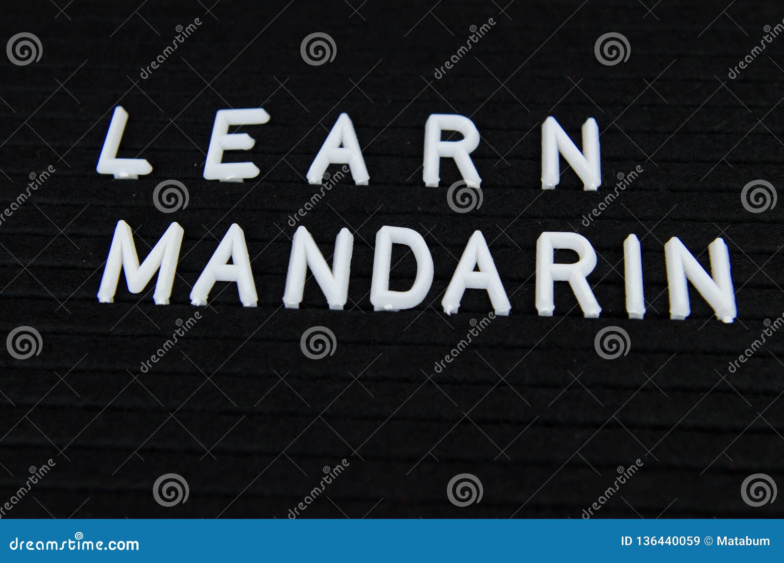 Learn Mandarin sign stock image. Image of basic, chinese - 136440059
