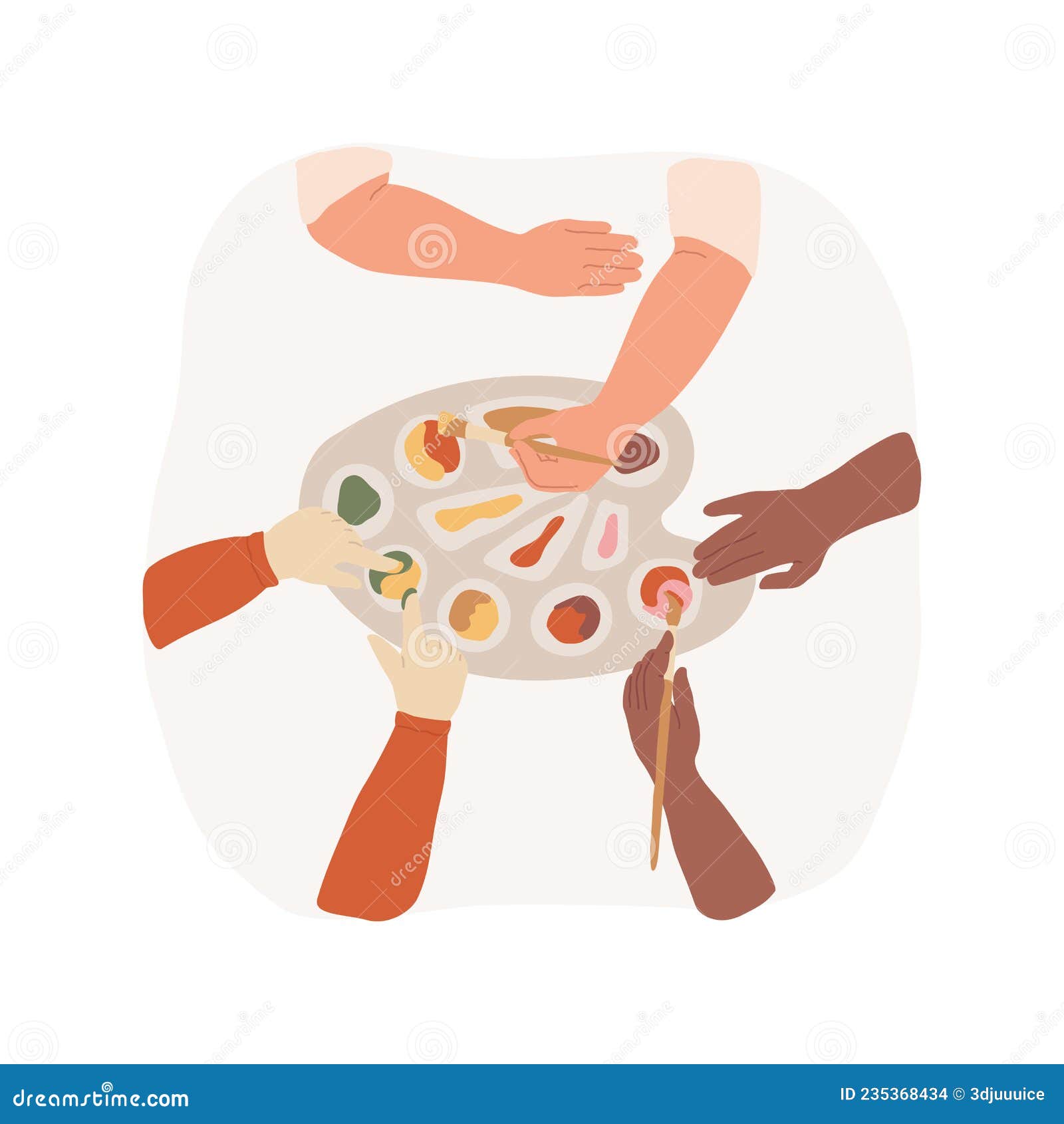 Learn about Mixing Colors Isolated Cartoon Vector Illustrations. Stock ...