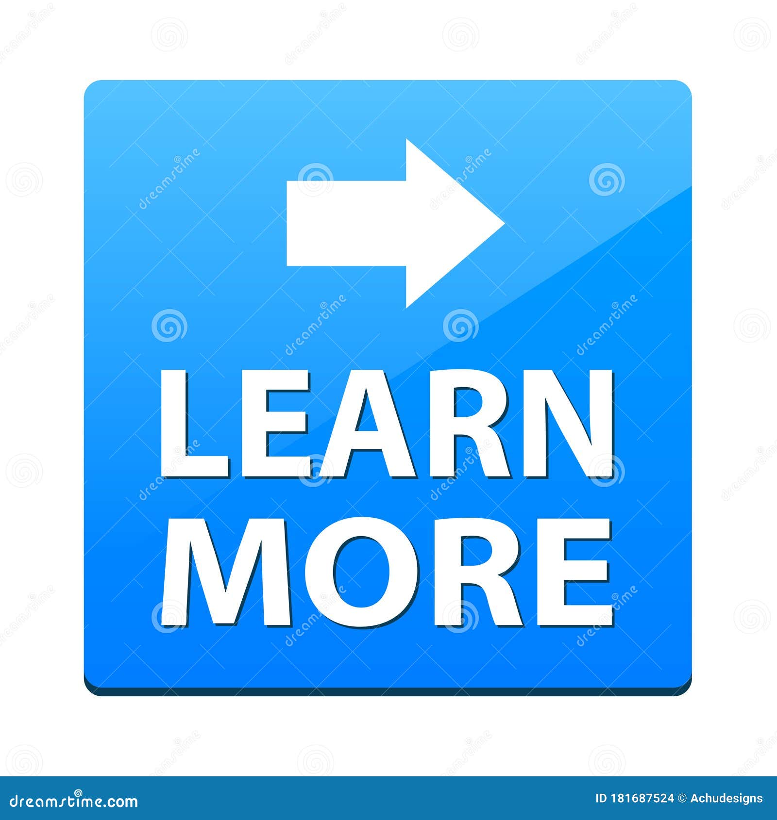 Learn more button stock vector. Illustration of buttons - 181687524