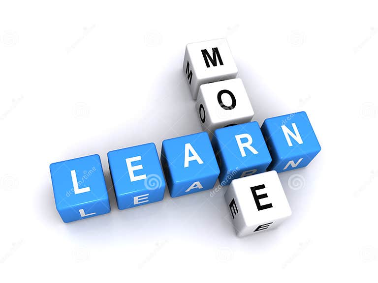 Learn more stock illustration. Illustration of cubes - 26424788