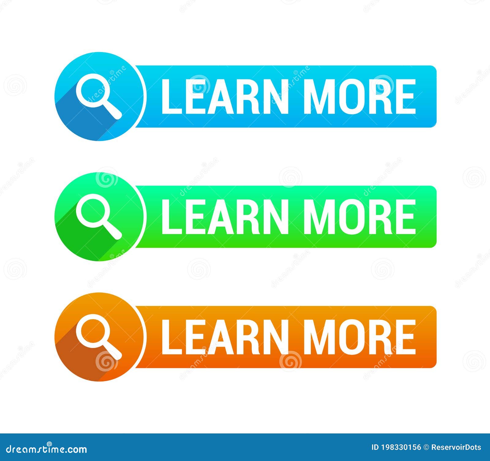 Learn More Banner Vector stock vector. Illustration of online - 198330156