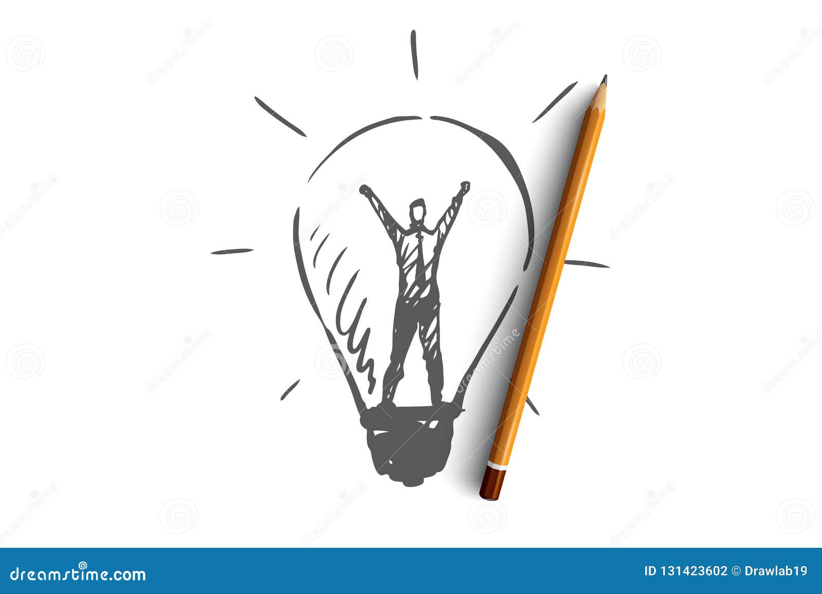 Learn More, Information, Knowledge, Success, Study Concept. Hand Drawn ...