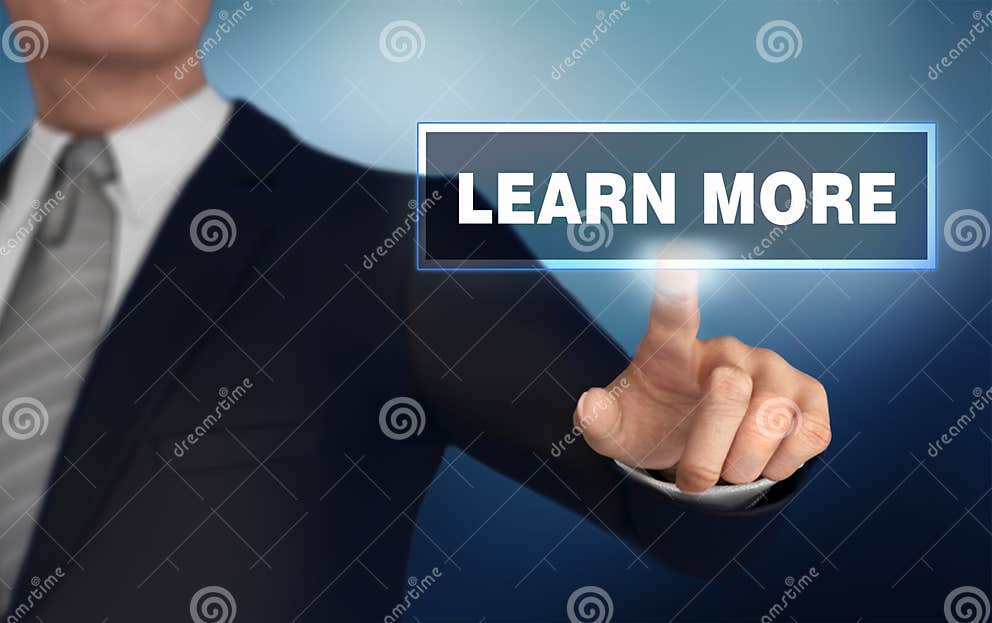 Learn More Pushing Concept 3d Illustration Stock Illustration ...