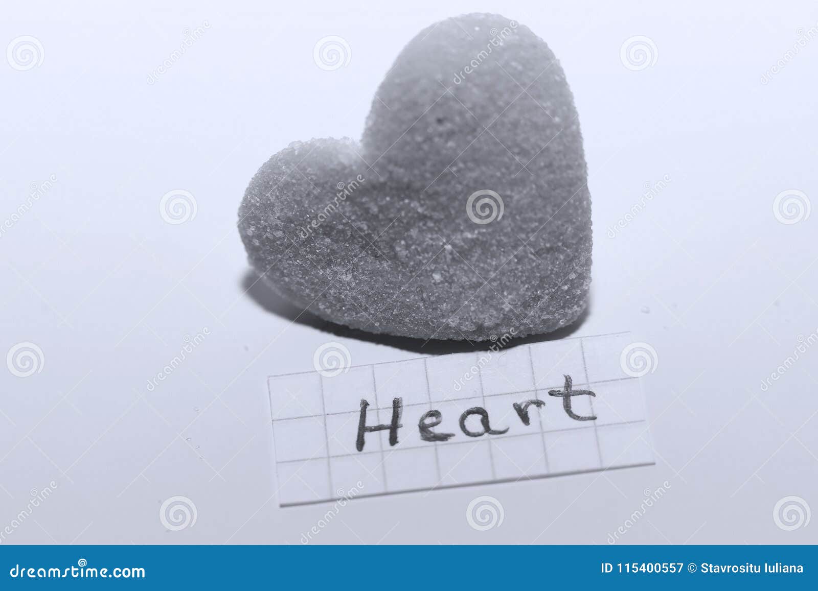 Heart Word Written on a Small Note Stock Image - Image of note, lessons ...