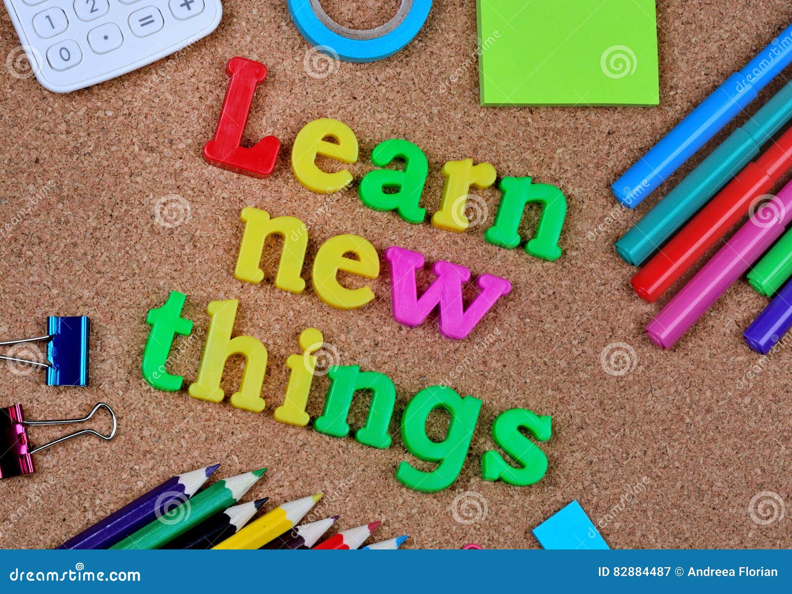 Learn new things words stock image. Image of creativity - 82884487