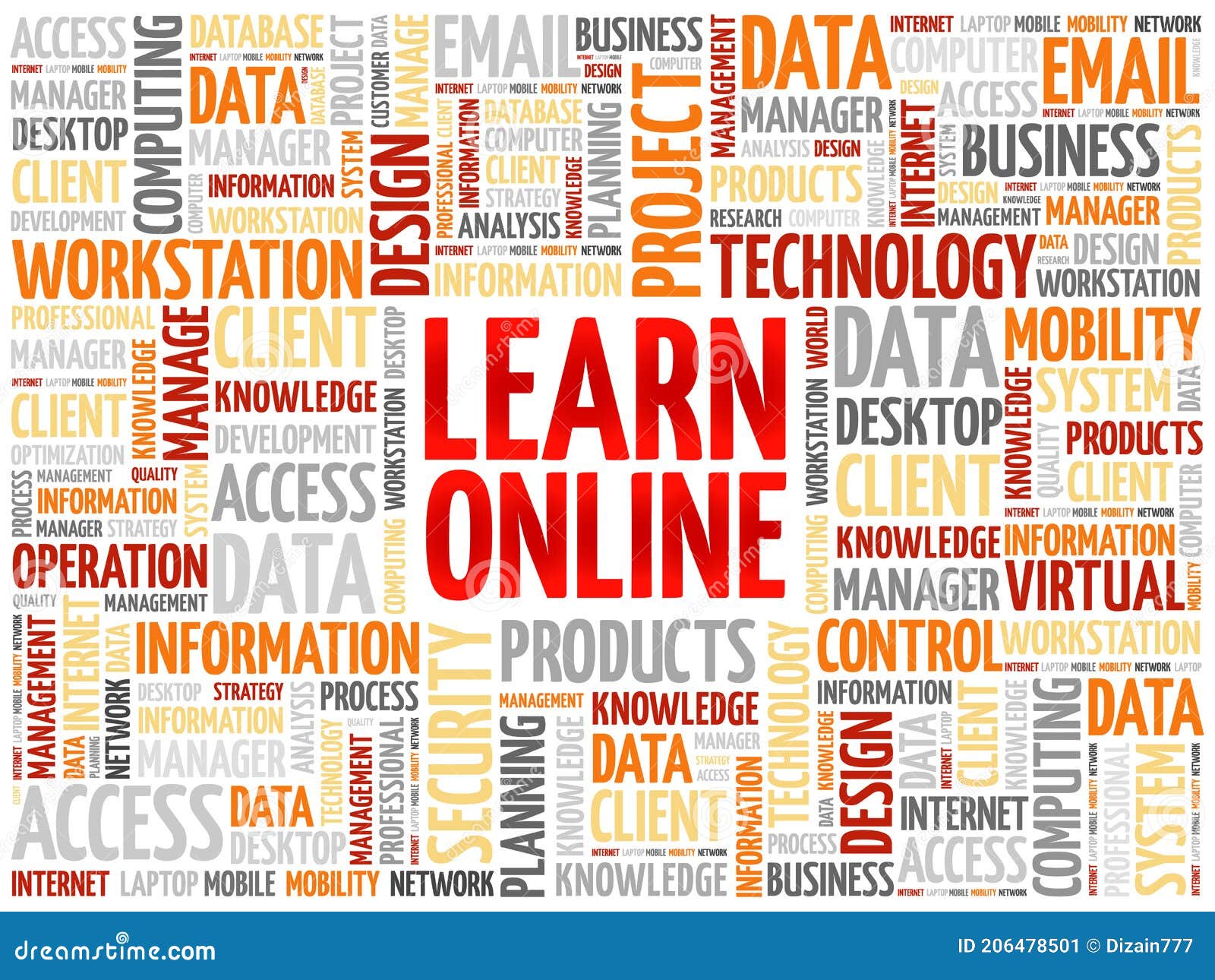 Print stock illustration. Illustration of educate, collage - 206478501