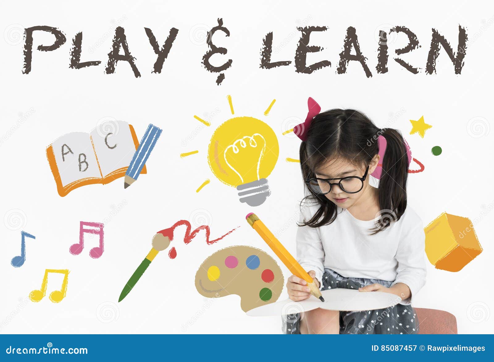 Learn Play Education Learning Icon Concept Stock Image - Image of ...
