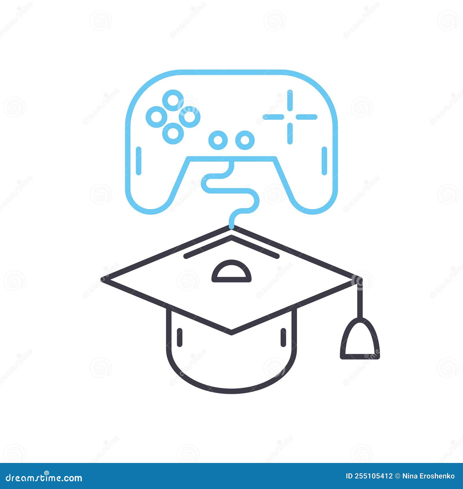Learn and Play Line Icon, Outline Symbol, Vector Illustration, Concept ...