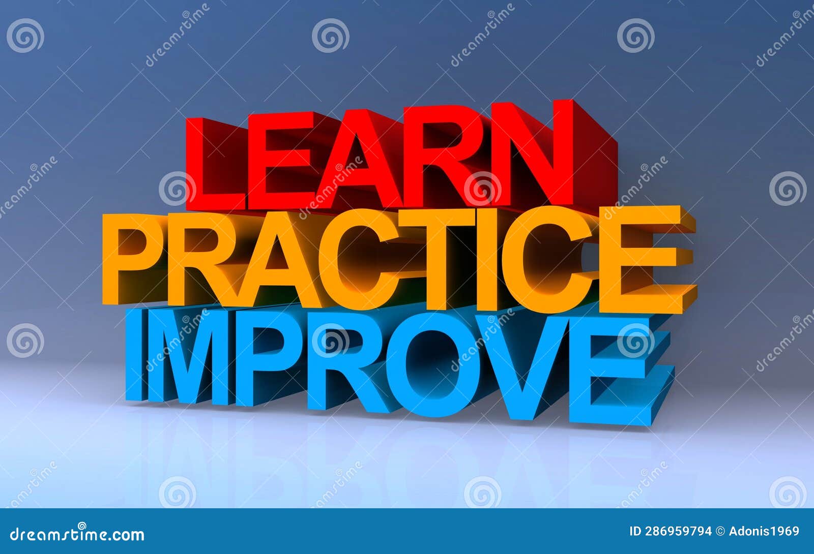 Set Of Learn And Practice Multiplication Table From 1 To 10 ...