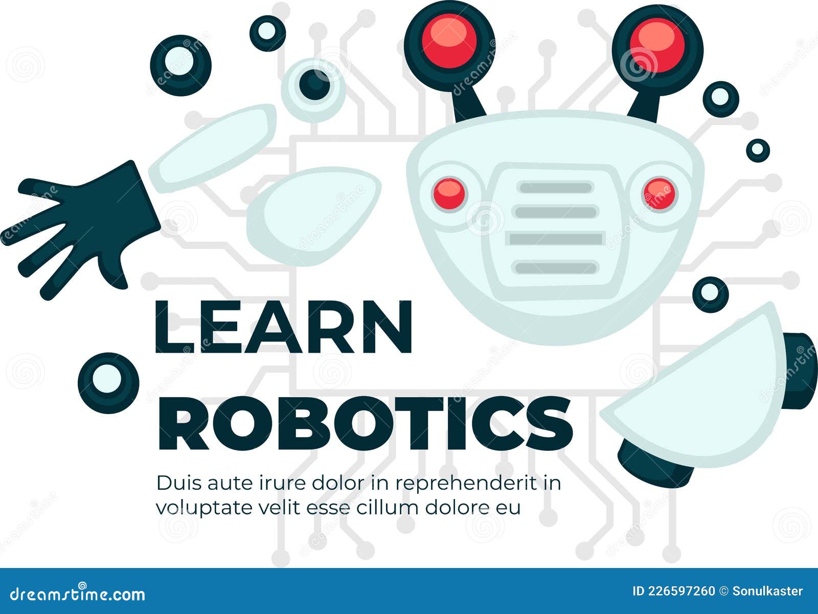 Learn Robotics, Courses or Classes for Education Stock Vector ...