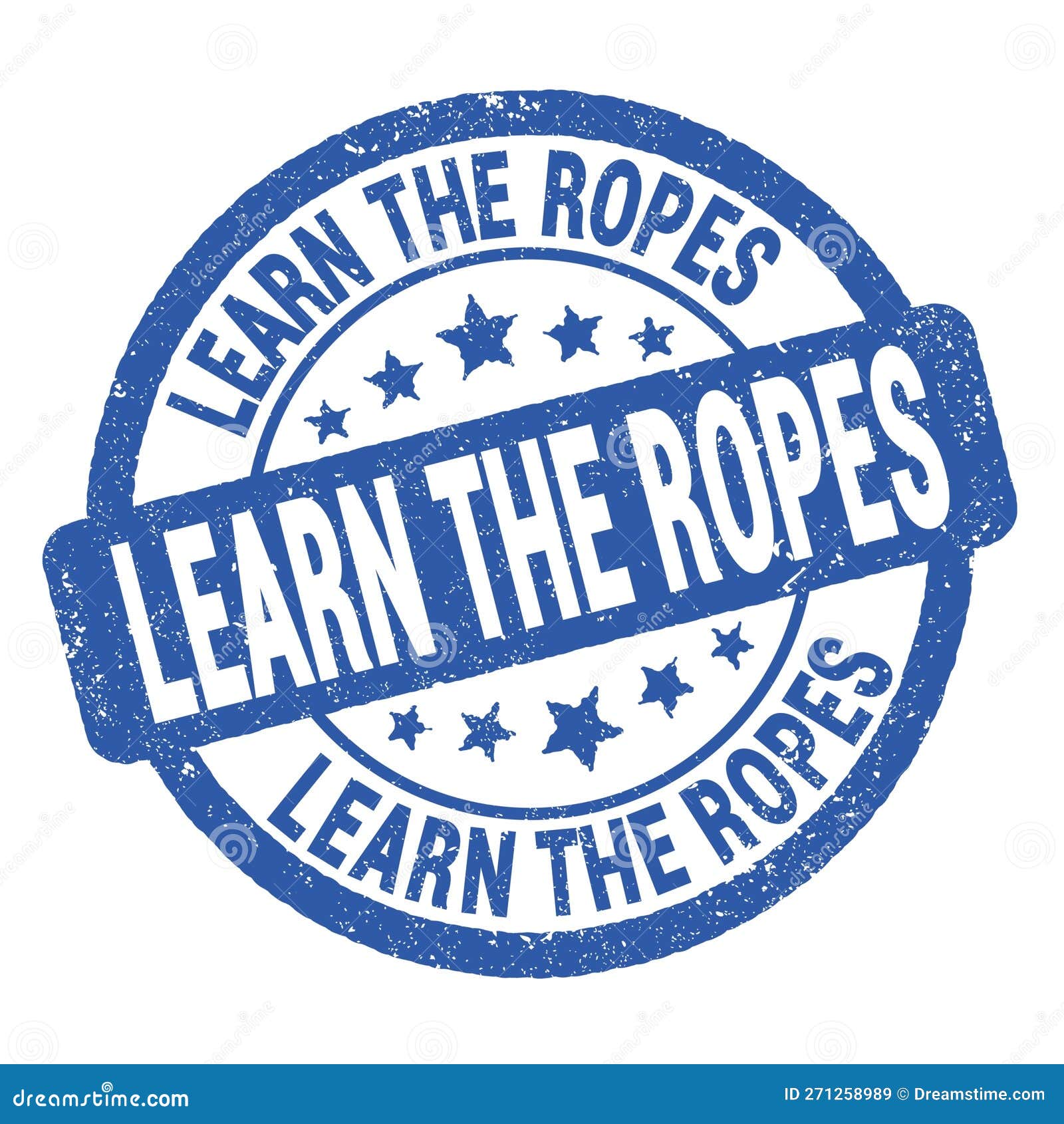 LEARN the ROPES Text Written on Blue Round Stamp Sign Stock Image ...