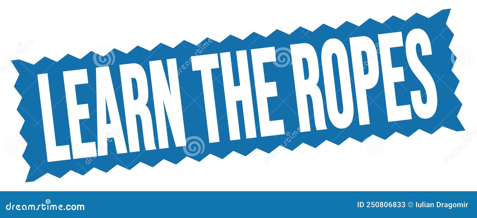 LEARN the ROPES Text Written on Blue Stamp Sign Stock Illustration ...