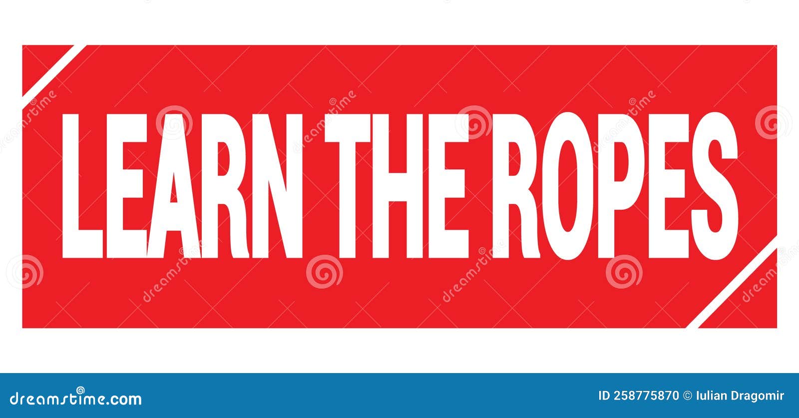 LEARN the ROPES Text Written on Red Stamp Sign Stock Illustration ...