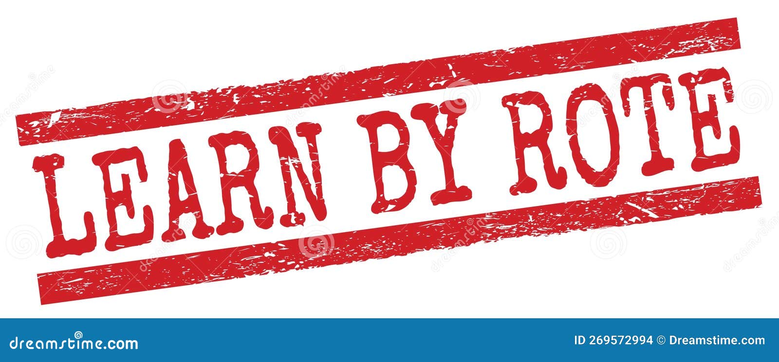 LEARN BY ROTE Text Written On Red Stamp Sign Royalty-Free Stock Image ...