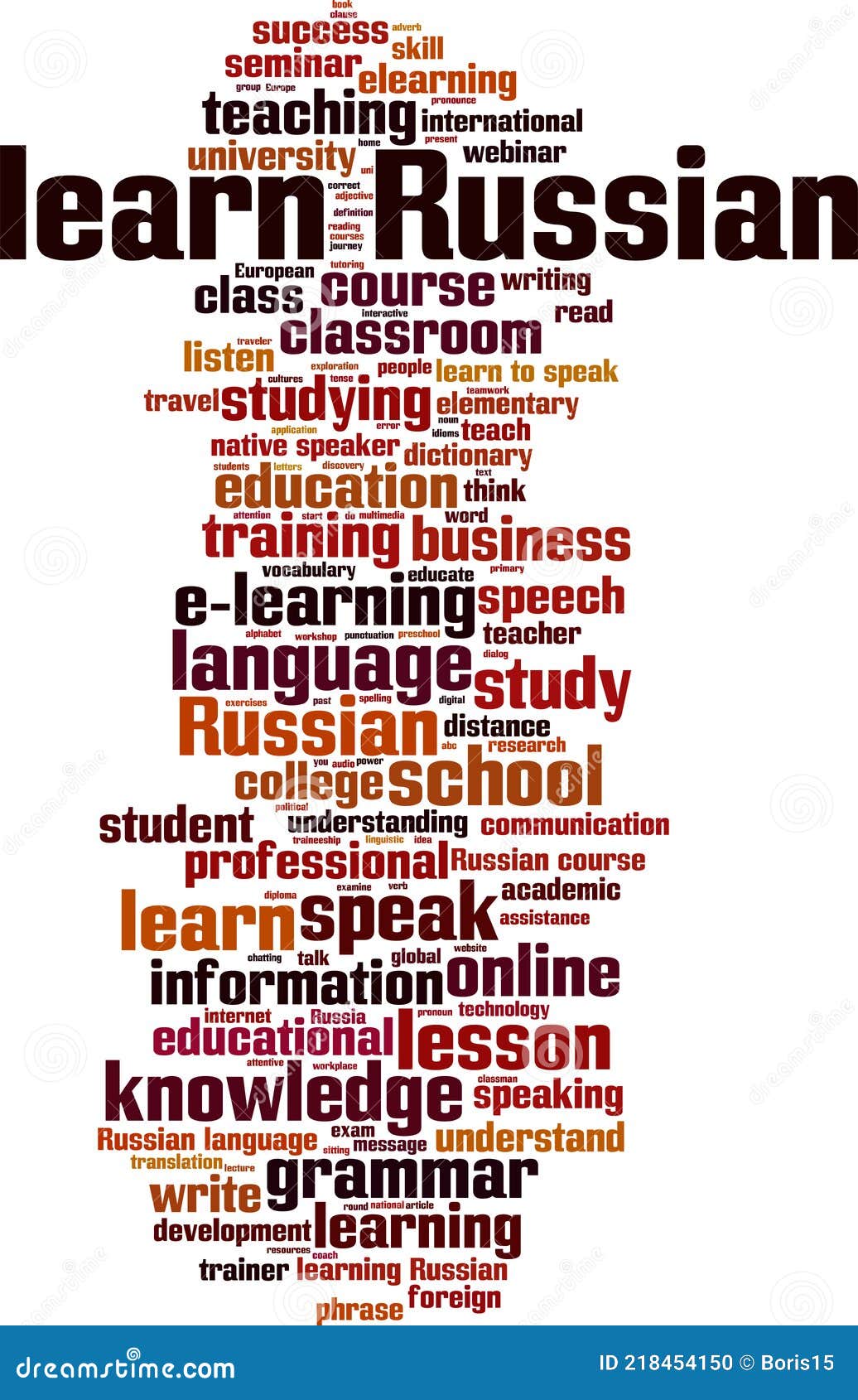 Learn Russian Language Vector Illustration, Cartoon Flat Tiny Student ...