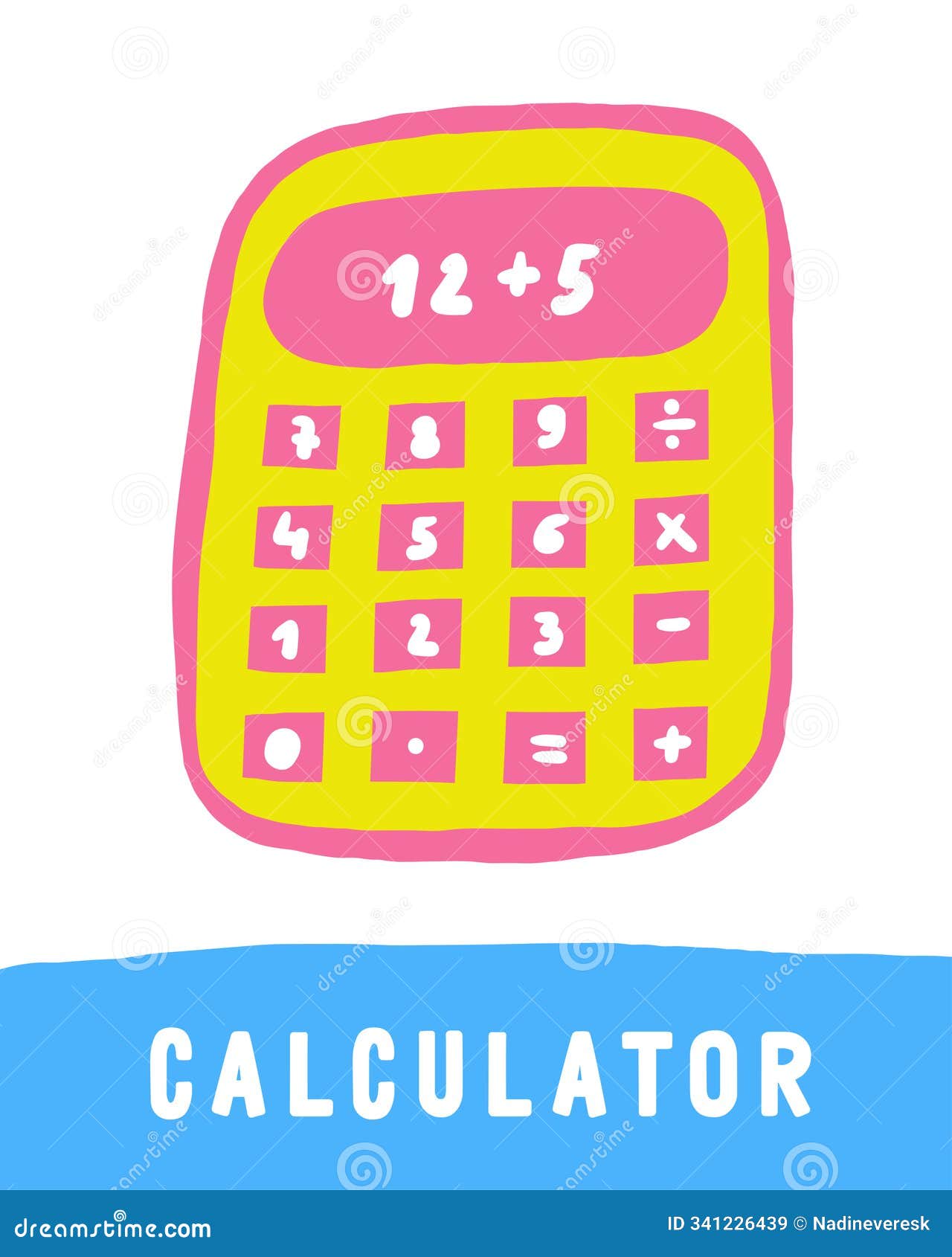 Learn Science Objects Flashcard For Kids Vector Illustration ...