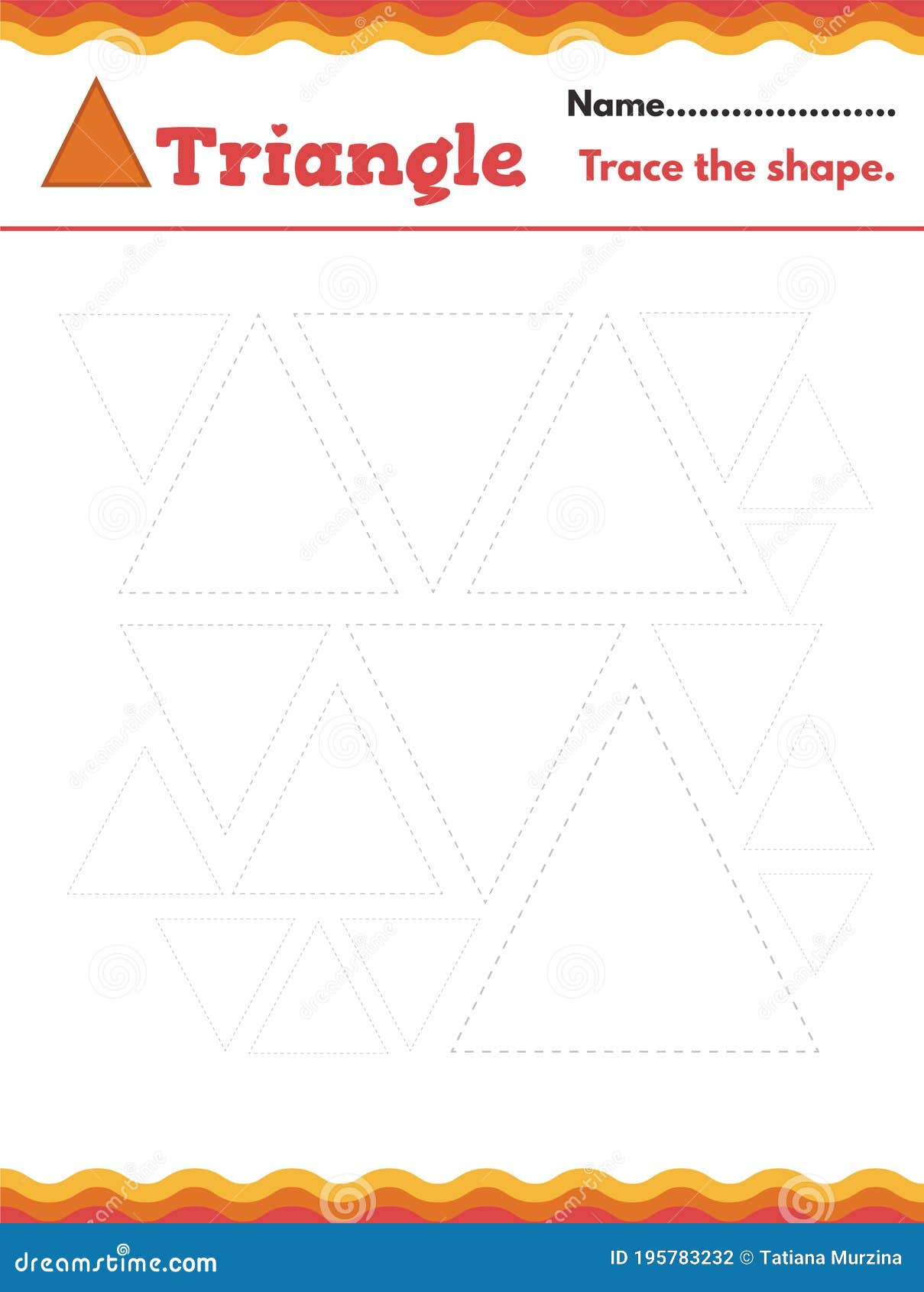 Learn Shapes and Geometric Figures. Preschool or Kindergarten Worksheet ...