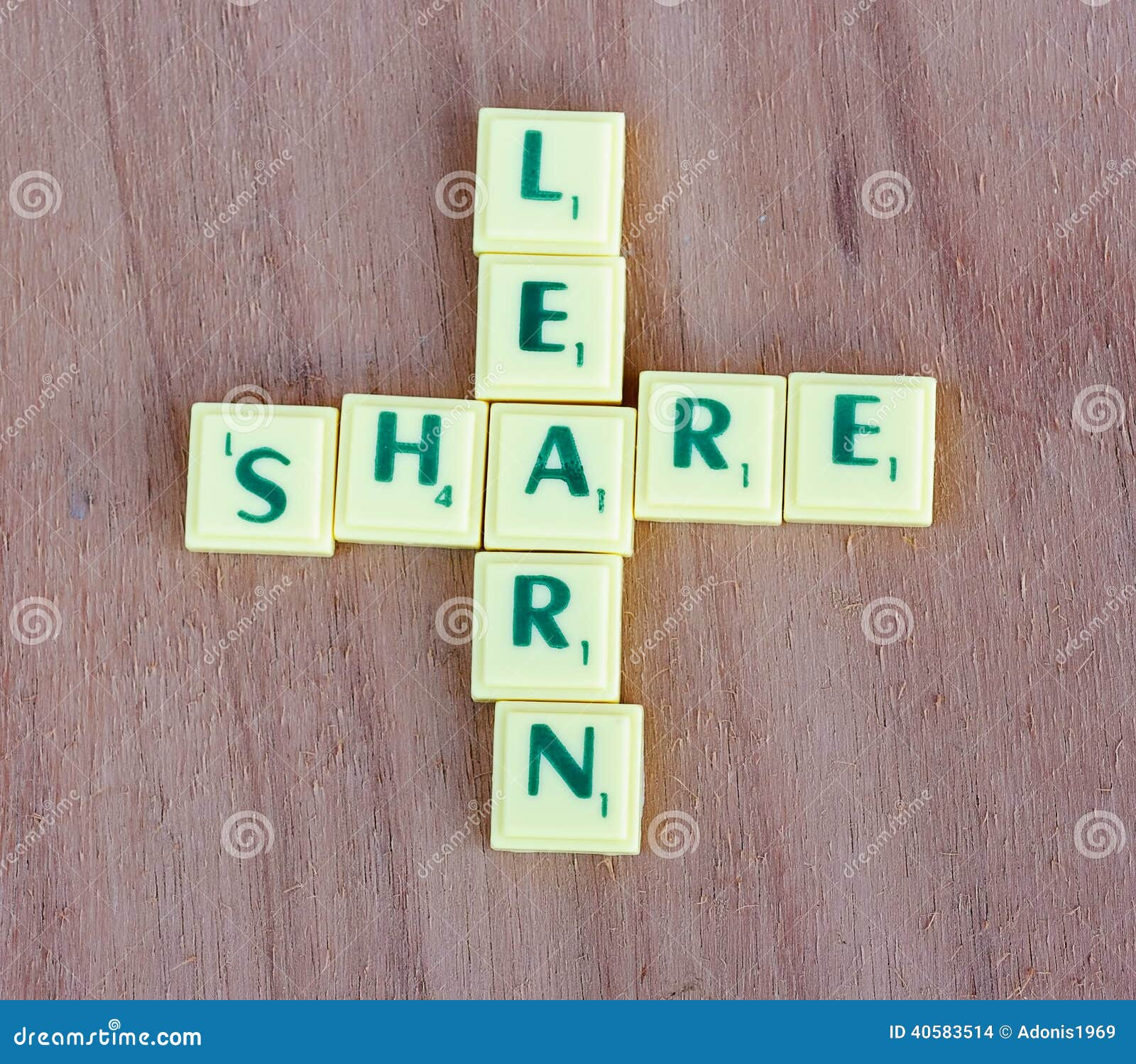 Learn and share sign stock photo. Image of spells, closeup - 40583514
