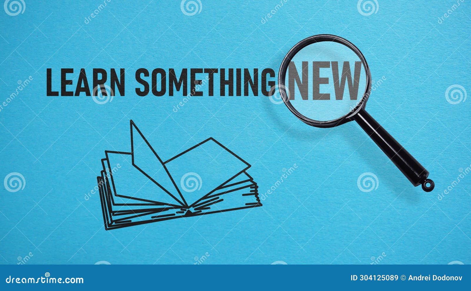 Learn Something New is Shown Using the Text Stock Image - Image of ...