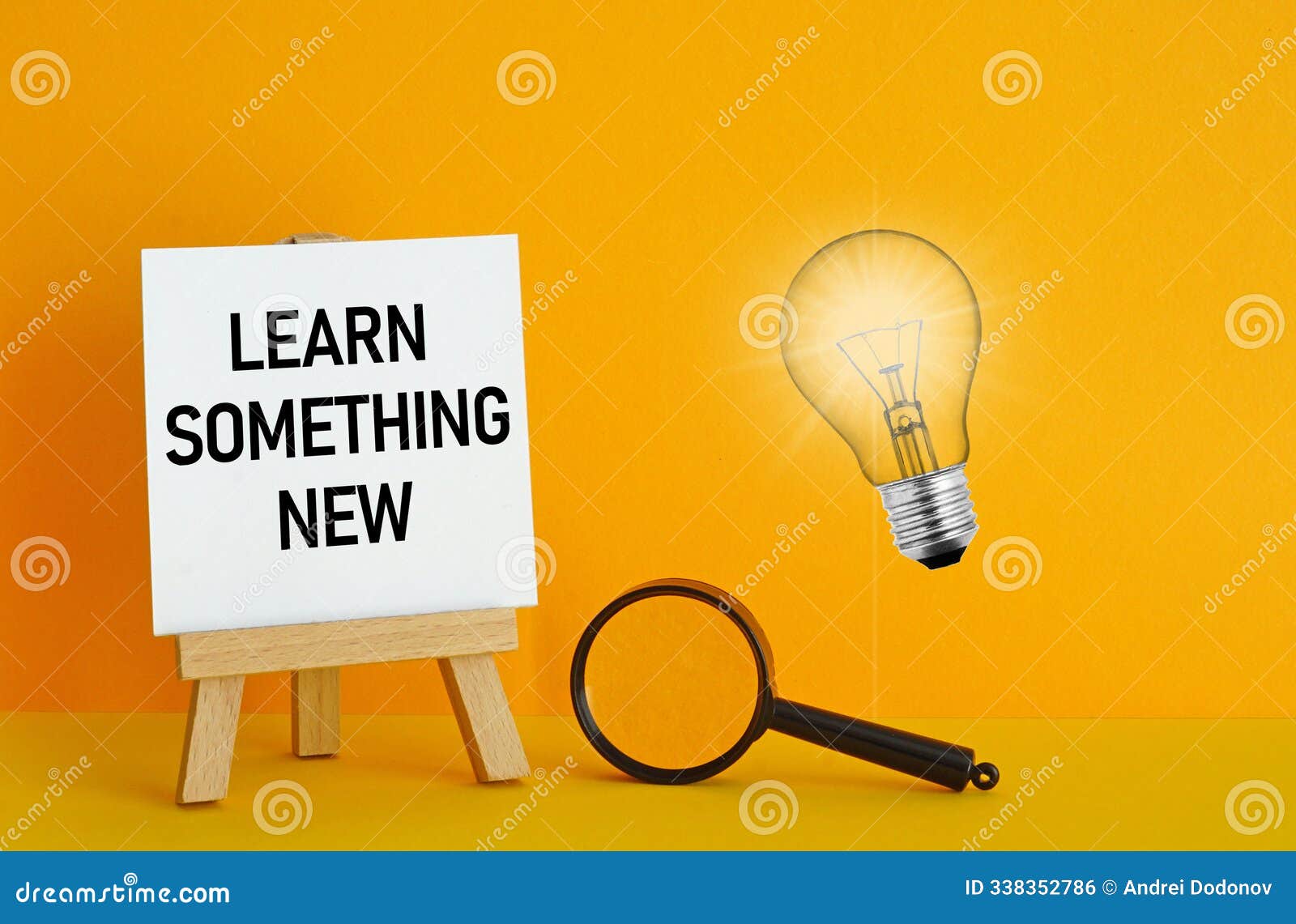 Learn Something New is Shown Using the Text on Banner Stock Photo ...