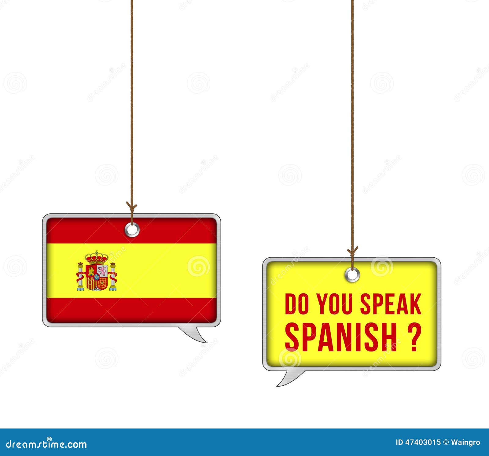 Learn Spanish stock illustration. Illustration of espanol - 47403015