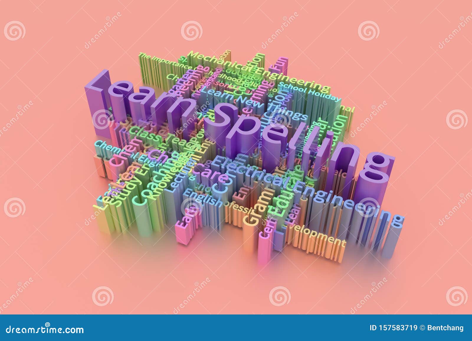 Learn Spelling, Learning, Education Keyword Words Cloud. for Graphic ...