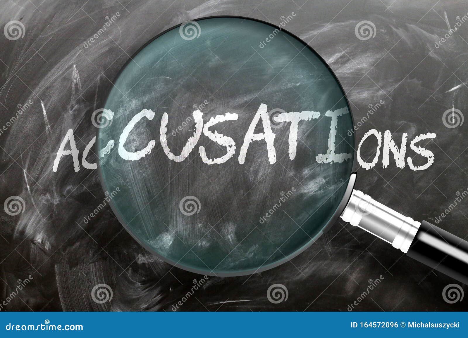 Learn, Study And Inspect Accusations - Pictured As A Magnifying Glass ...