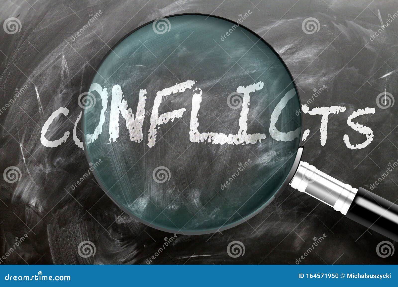 Learn, Study and Inspect Conflicts - Pictured As a Magnifying Glass ...