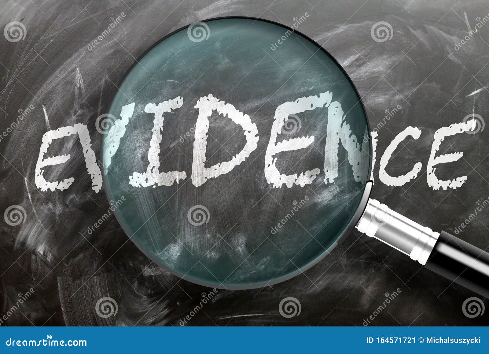 Learn, Study and Inspect Evidence - Pictured As a Magnifying Glass ...