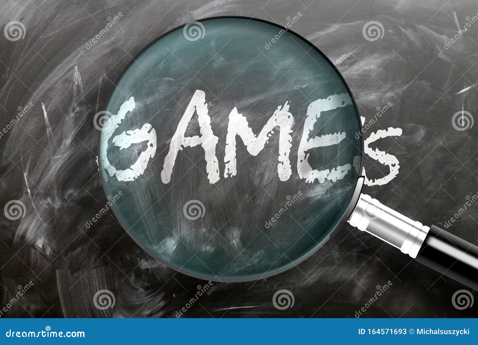 Learn, Study and Inspect Games - Pictured As a Magnifying Glass ...