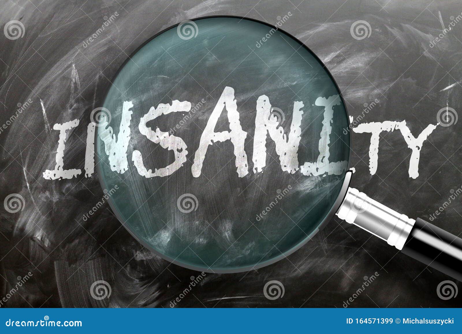 Learn, Study and Inspect Insanity - Pictured As a Magnifying Glass ...