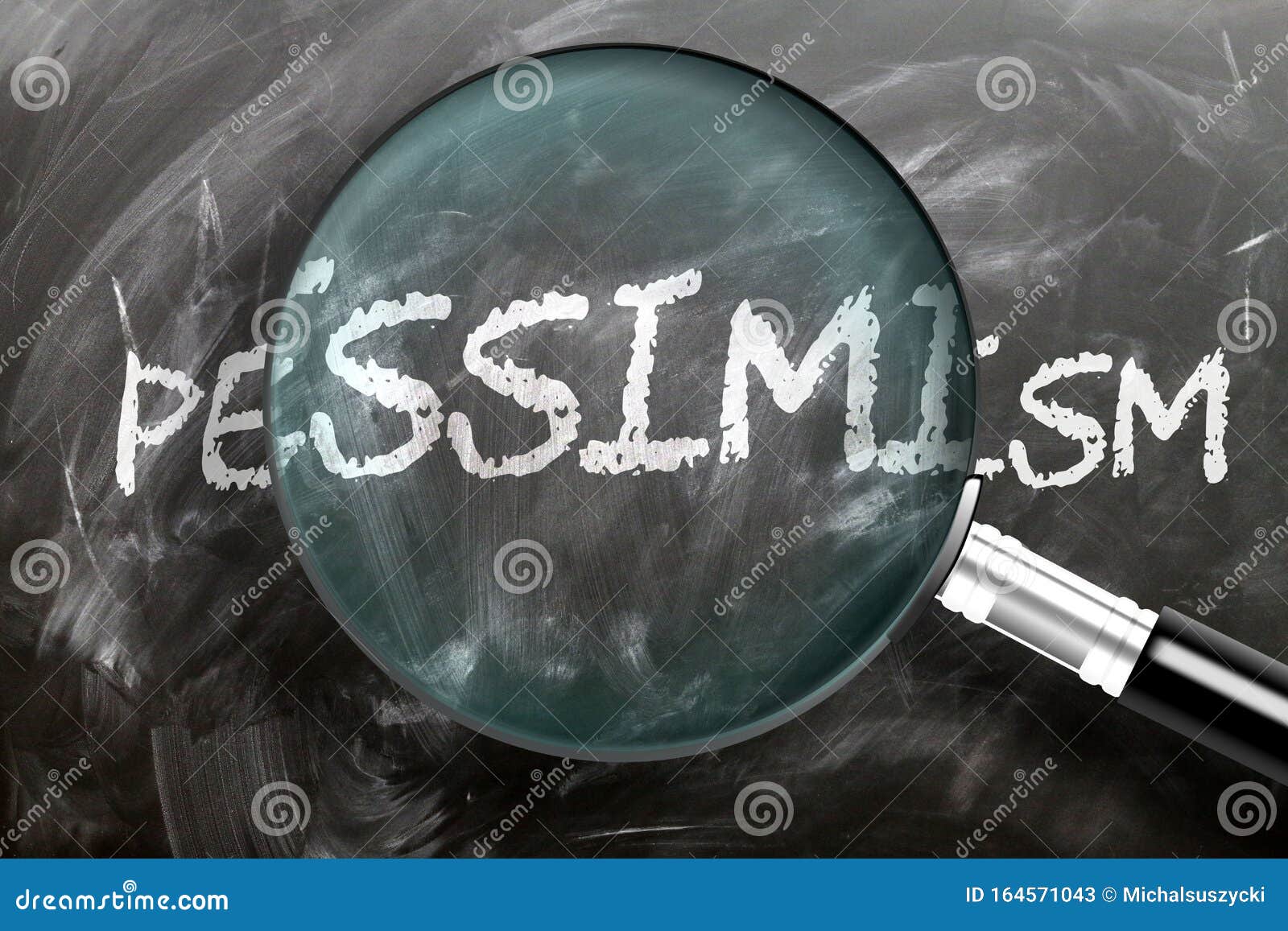 Learn, Study and Inspect Pessimism - Pictured As a Magnifying Glass ...