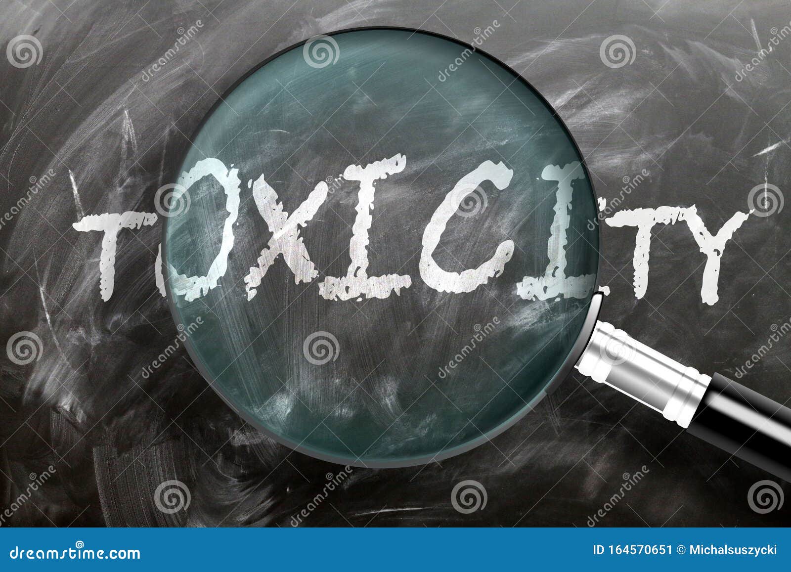Learn, Study and Inspect Toxicity - Pictured As a Magnifying Glass ...