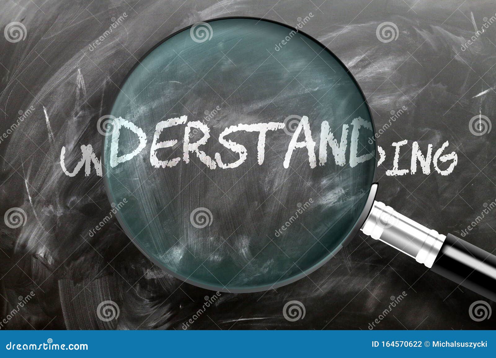 Learn, Study and Inspect Understanding - Pictured As a Magnifying Glass ...