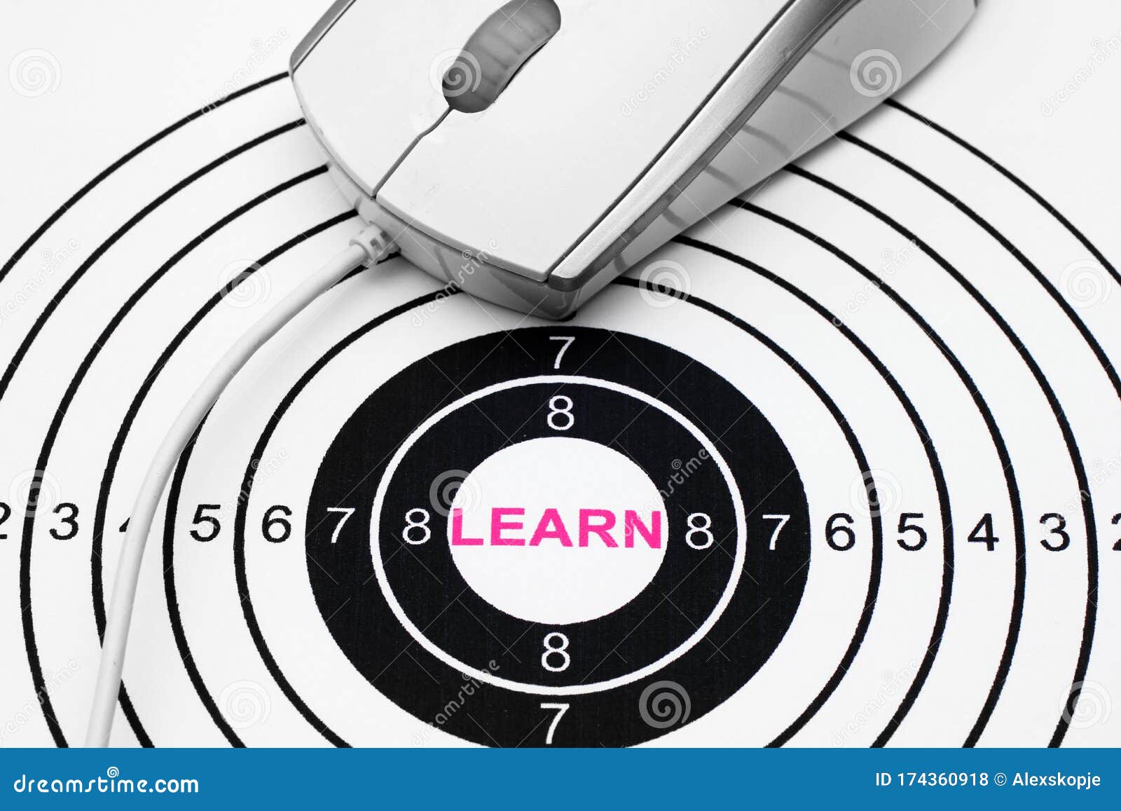 Learn target stock photo. Image of game, computer, education - 174360918