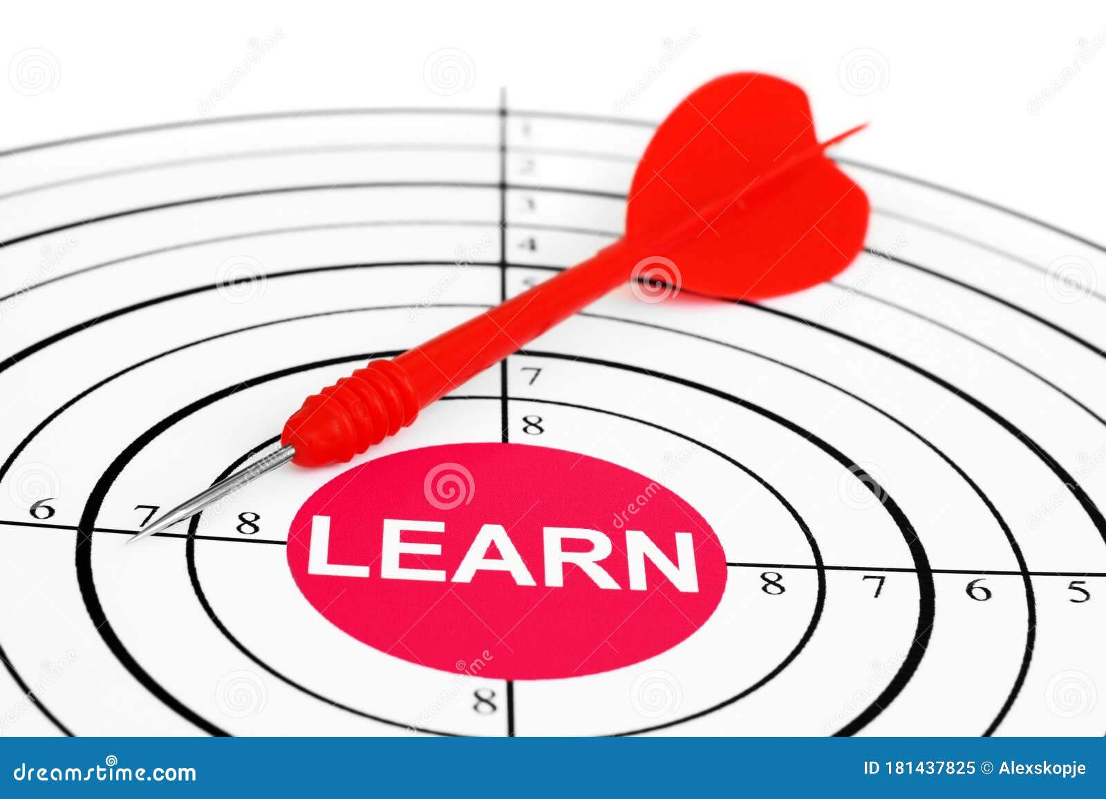 Learn target stock image. Image of girl, target, learning - 181437825