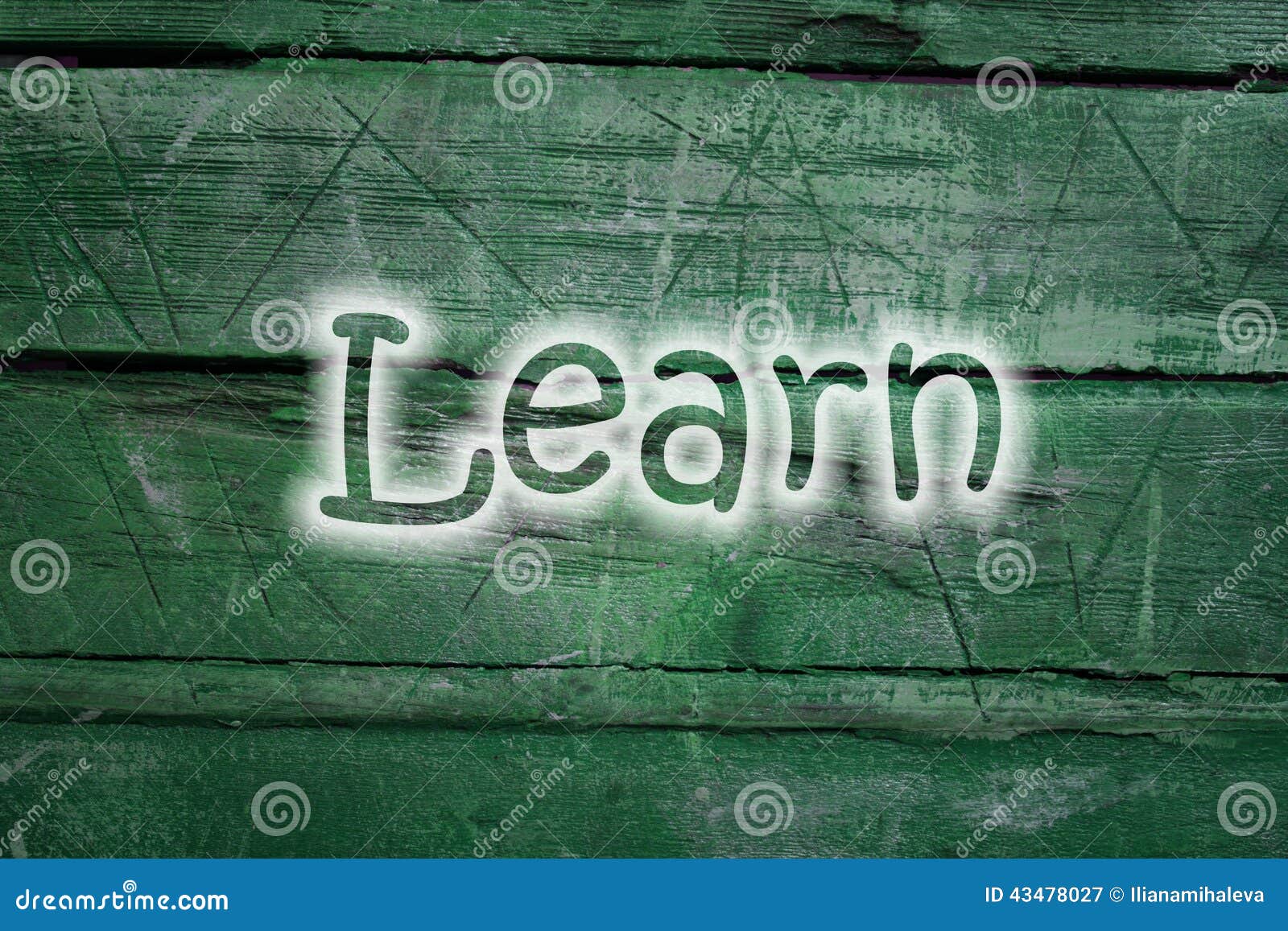 Learn text on background stock illustration. Illustration of design ...