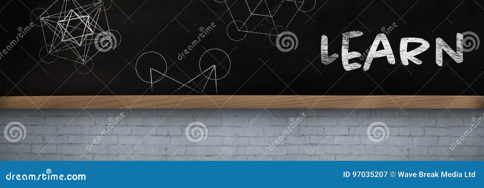 Composite Image of Learn Text on White Background Stock Illustration ...