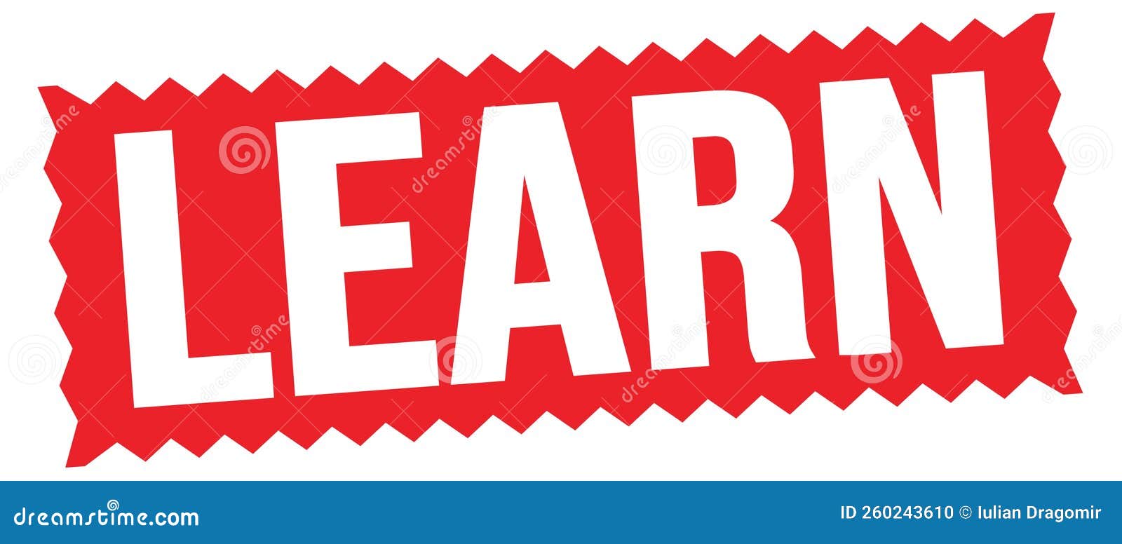 LEARN Text Written on Red Stamp Sign Stock Illustration - Illustration ...