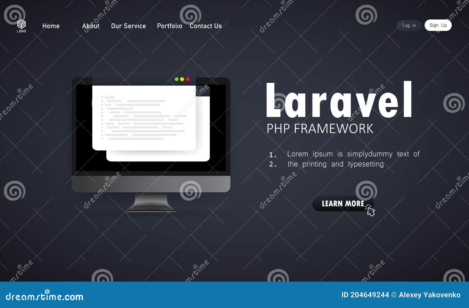 Learn To Code Laravel Php Framework Programming Language On Computer 1764